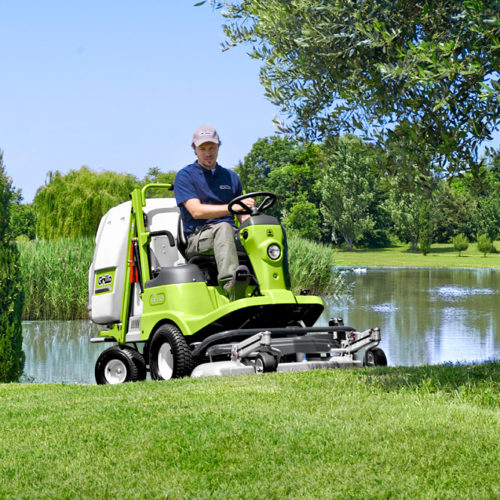 Grillo FD450 Outfront Mower c/w 113cm (44″) Deck and a 450Ltr High Lift ...