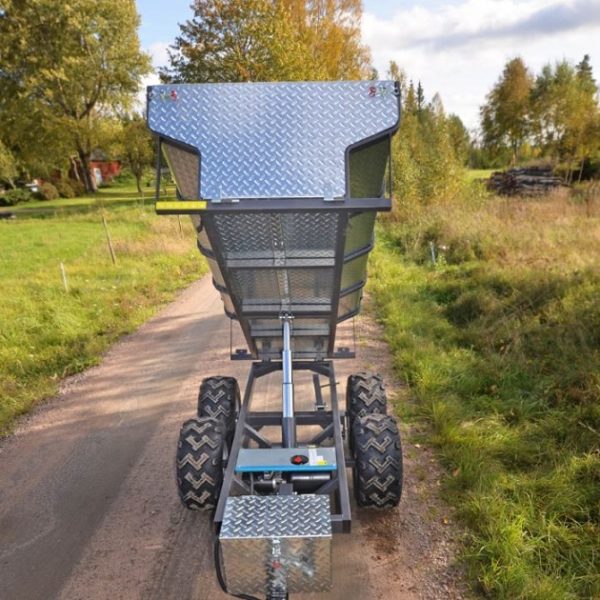 Kellfri ATV Tipping Trailer 1,420Kg with Electrical Hydraulic Tipper ...